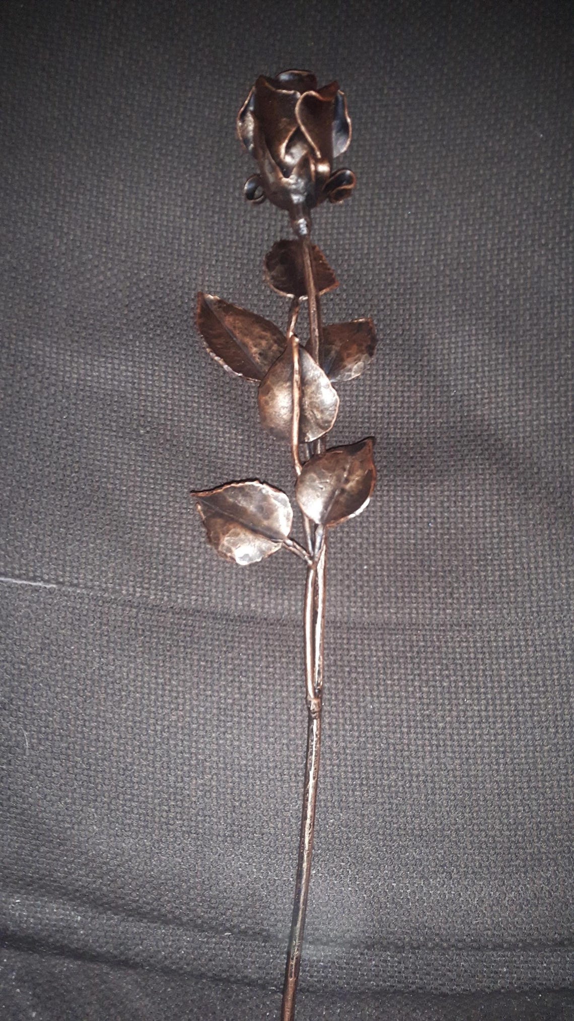 Hand-forged Steel Rose – Unique Eternal Gift in Wooden Box | Handmade ...
