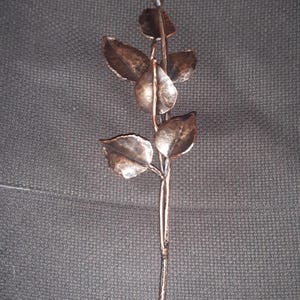 Hand-forged Steel Rose – Unique Eternal Gift in Wooden Box | Handmade ...