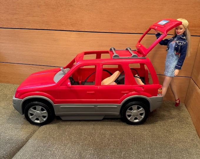 2002 Barbie Red Ford Escape Hybrid SUV Good Condition Minor Flaws Hard ...