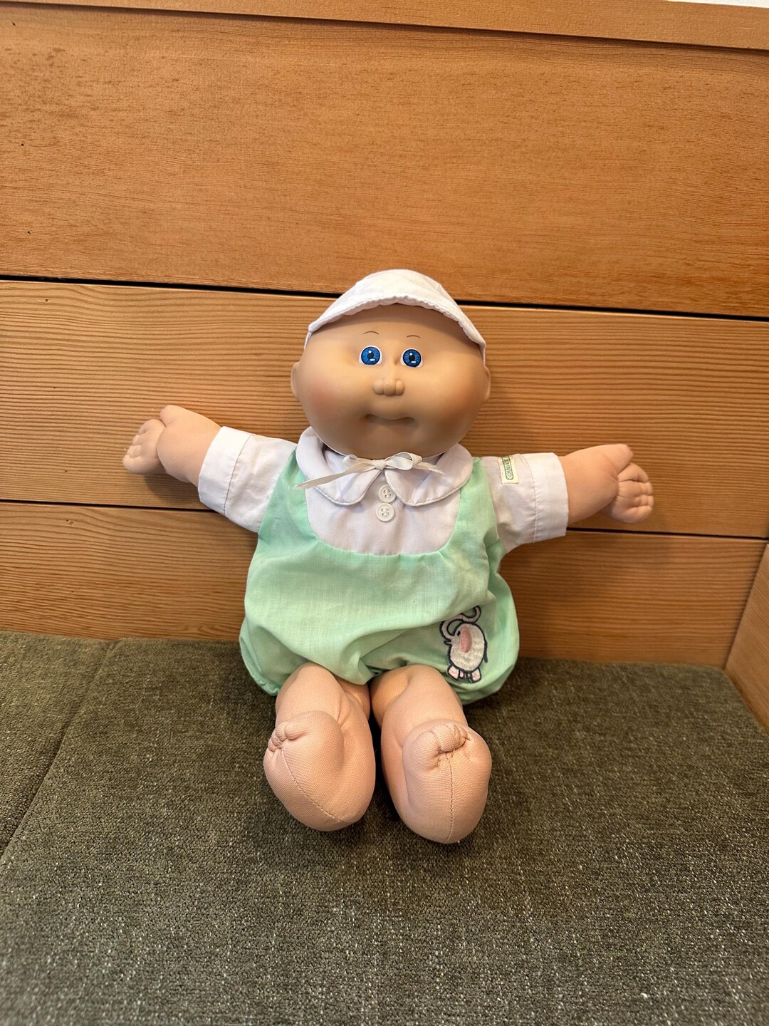 1985 Cabbage Patch Kids Blond Tuft of Hair Blue Eye Preemie Baby Boy ...