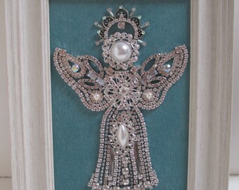 Angel Framed Jewelry Art - Etsy