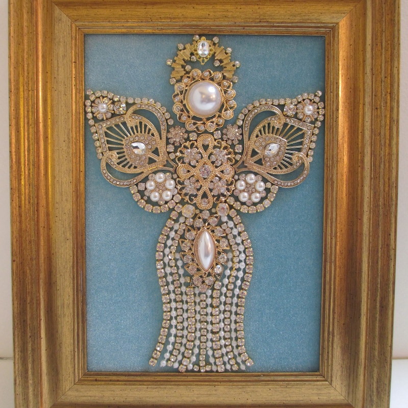 Angel Framed Jewelry Art - Etsy
