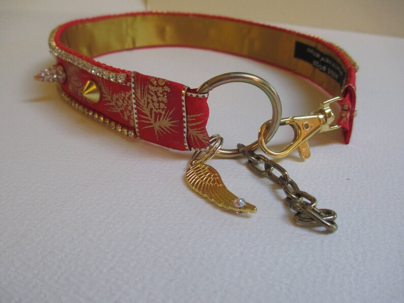 18 1/2 to 20 Inch Dog Pet Collar Necklace Jewelry Christmas Holiday Red ...