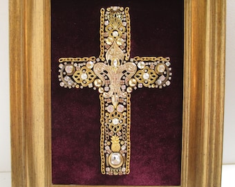 Jeweled Cross - Etsy