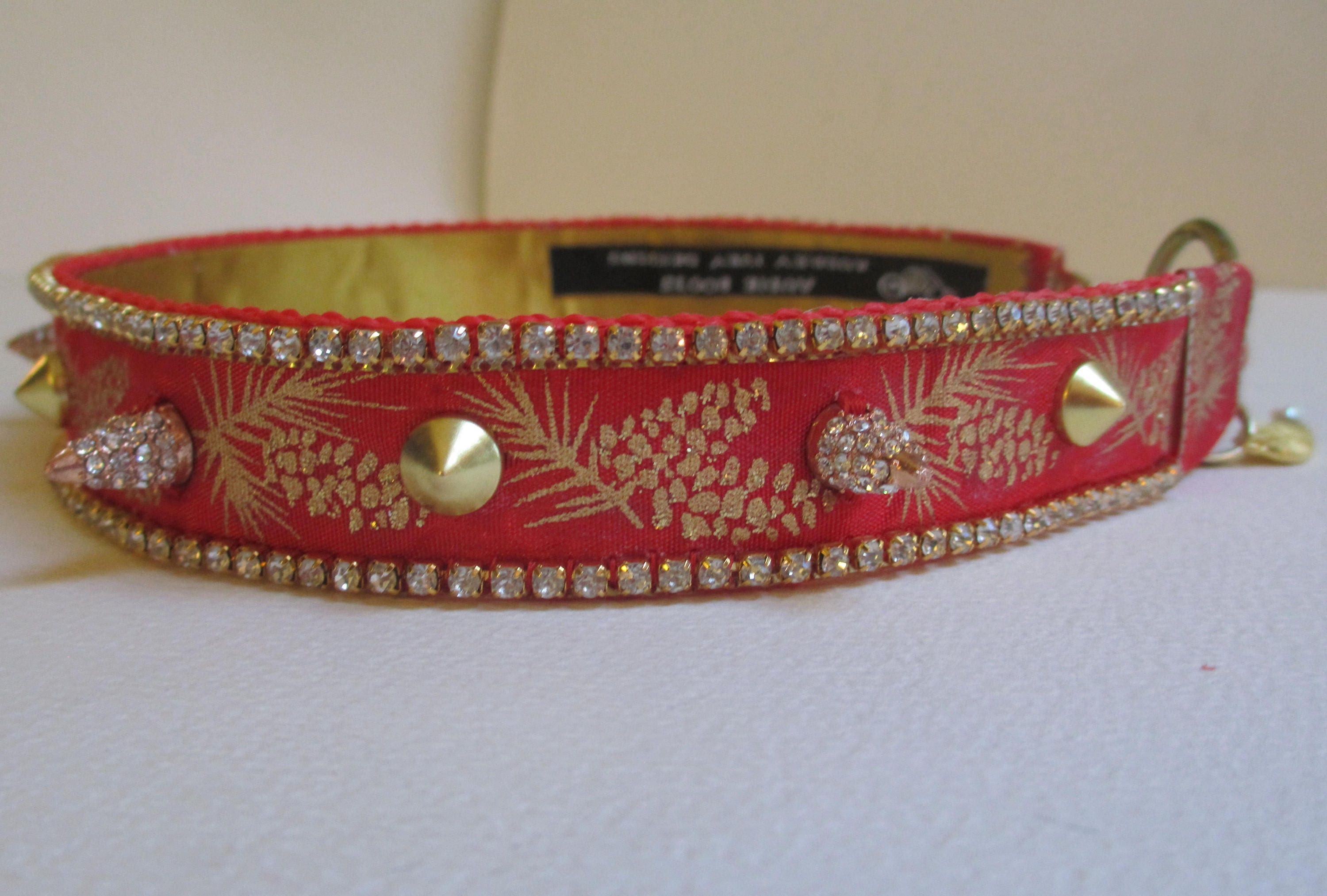 18 1/2 to 20 Inch Dog Pet Collar Necklace Jewelry Christmas Holiday Red ...