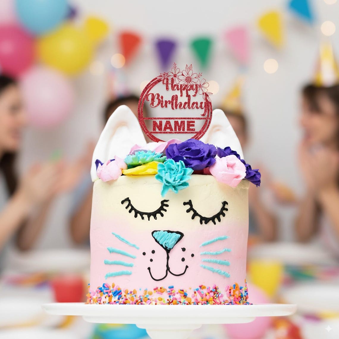 150+ Birthday Cake Topper Svg Bundle, Laser Cut Cake Topper File, Happy ...