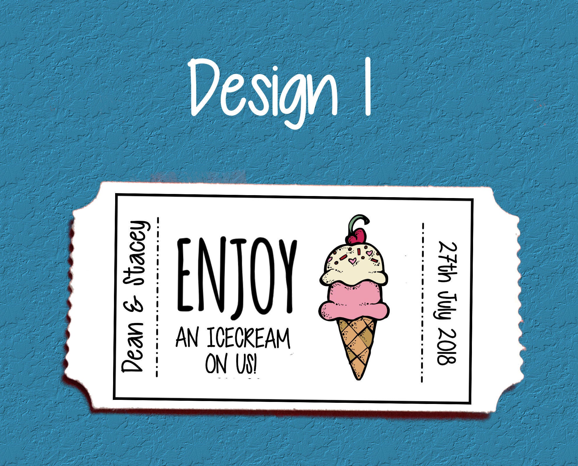 Printable Ice Cream Ticket Template Printable Templates