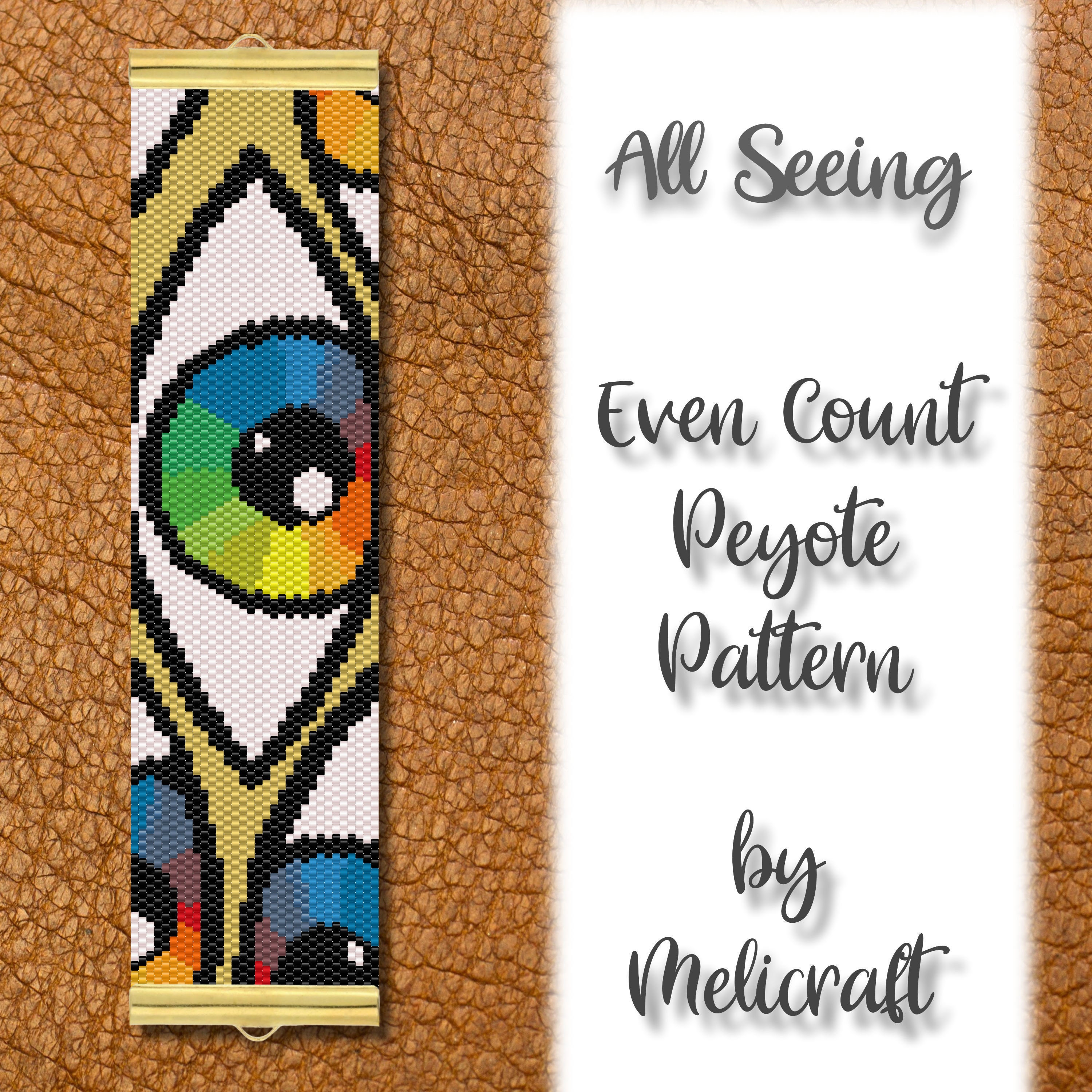 Mermaid Scales Peyote Bracelet Pattern - Even Count Peyote Stitch Chart ...