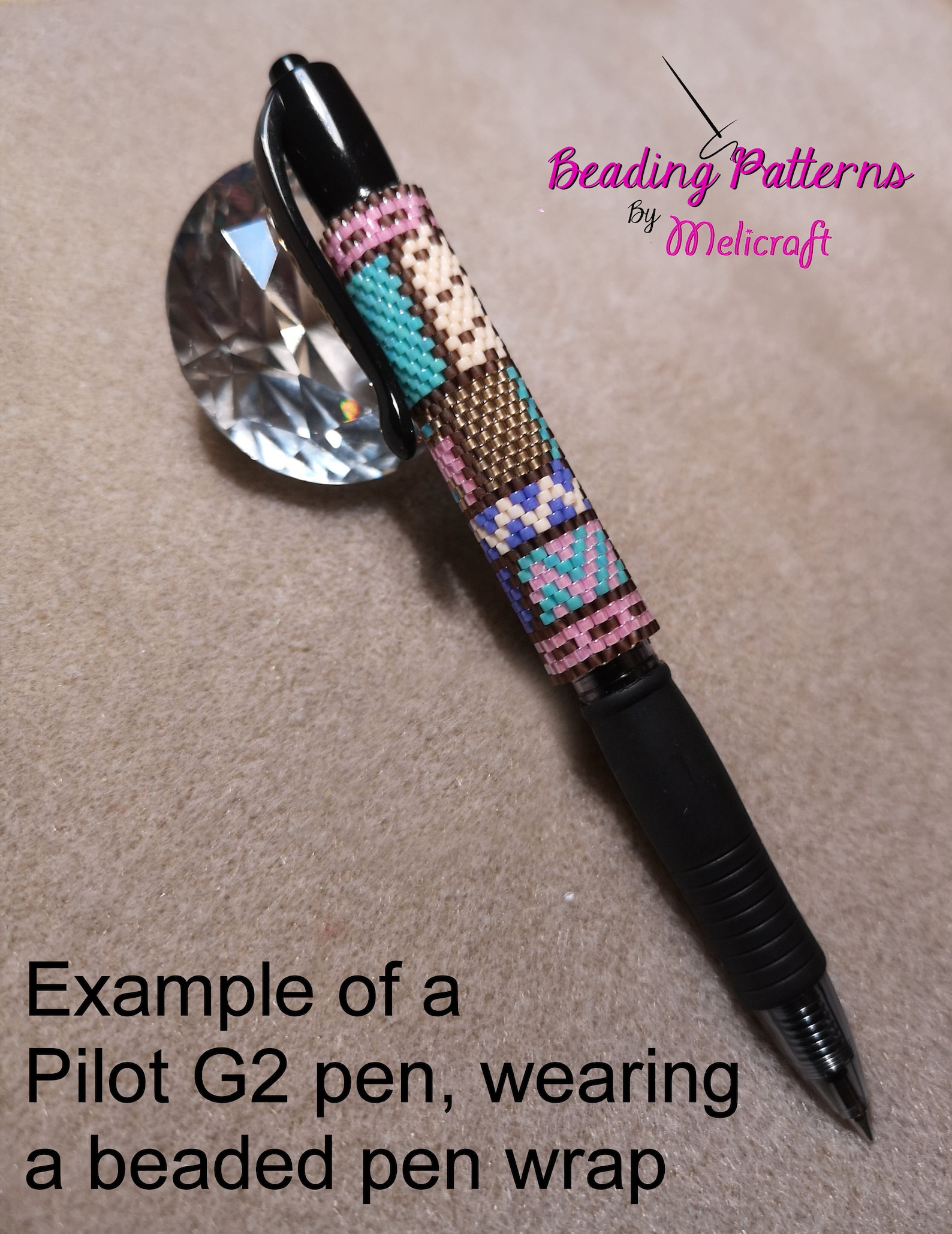 Beaded Pen Wrap Pattern - Smile #1- Instant Download - Peyote Stitch - Etsy