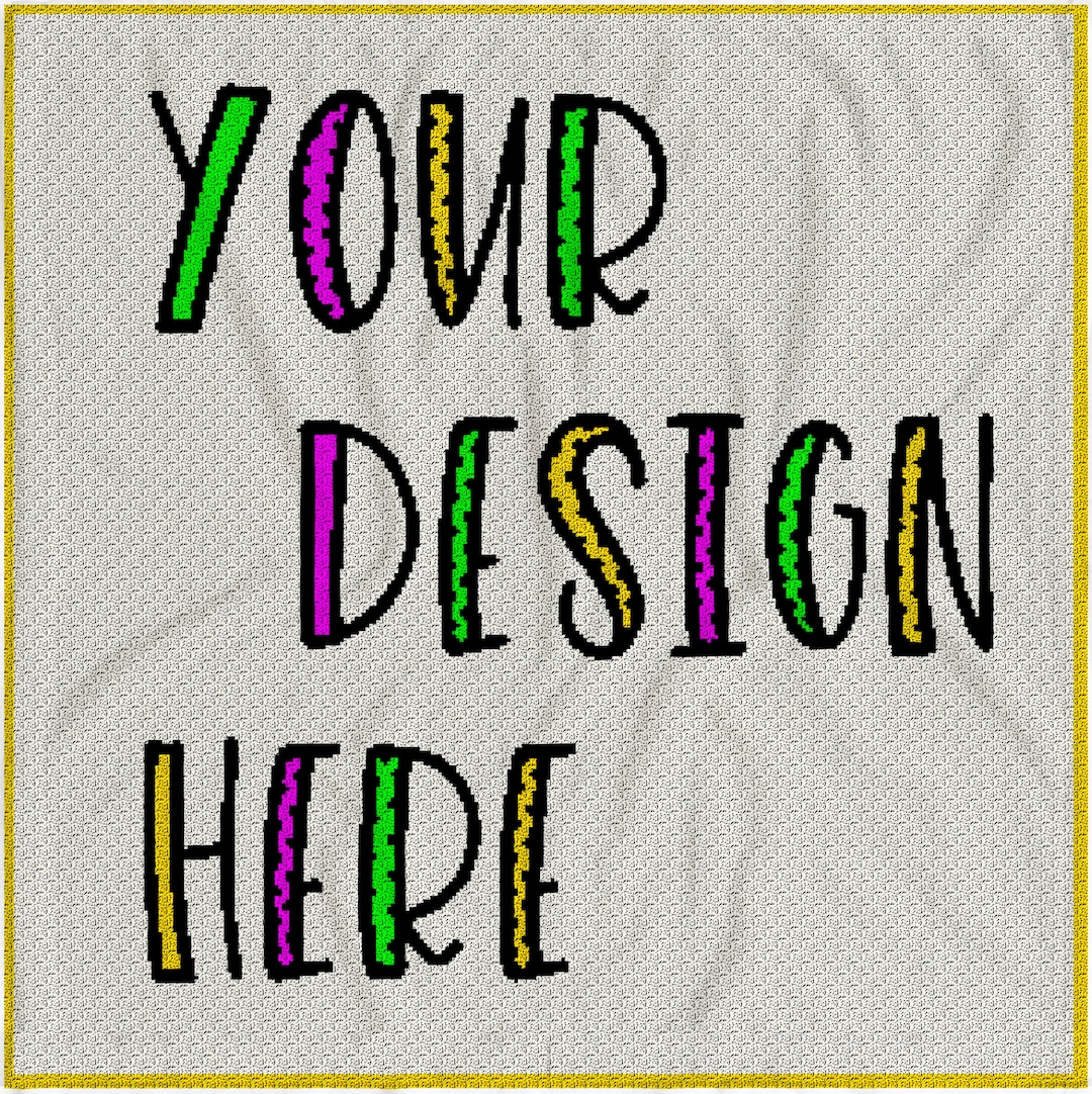 CUSTOM C2C Graphghan Crochet Pattern/chart/graph Including Written ...