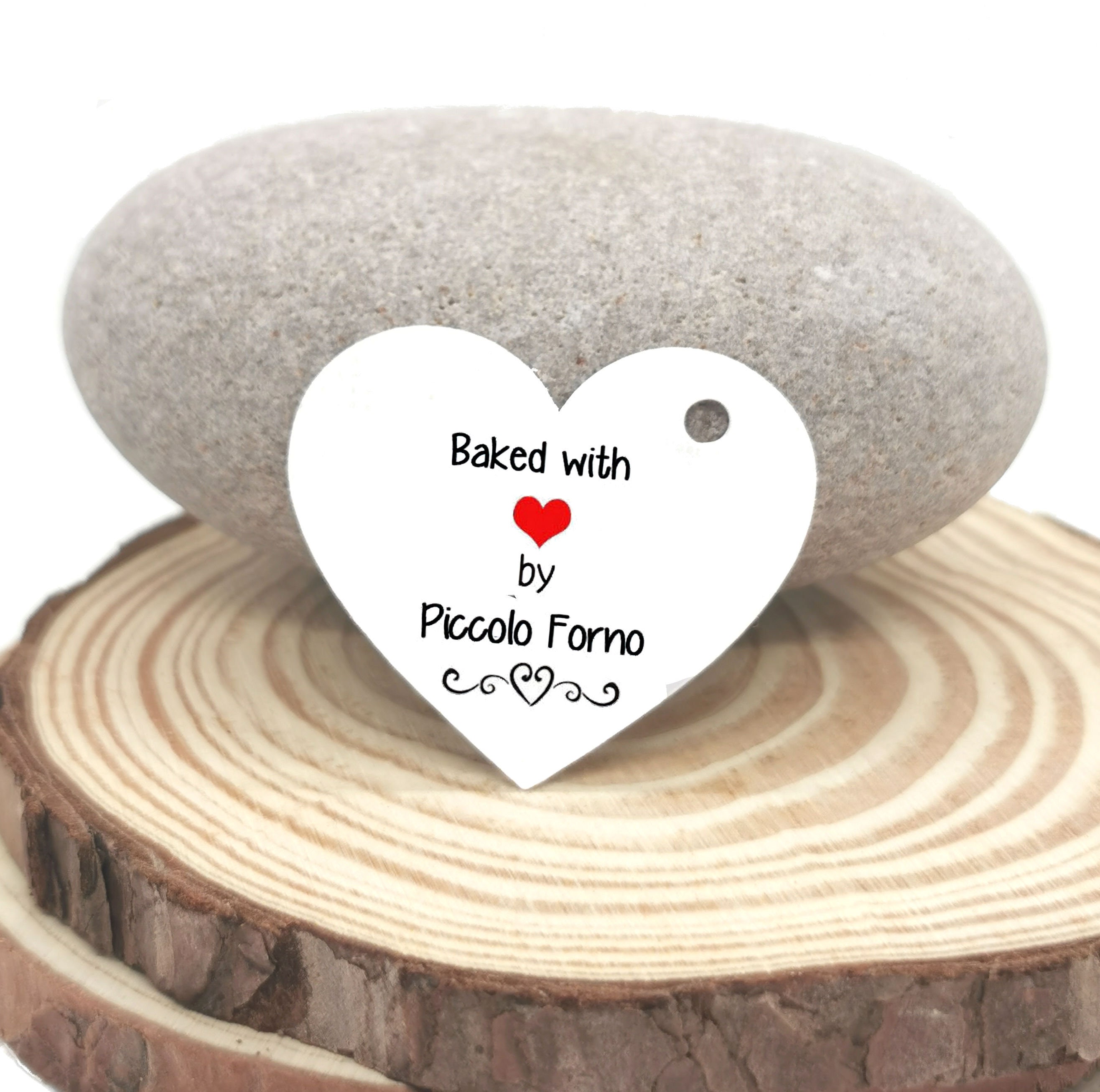 Custom 'Baked With Love' Cupcake Shaped Tags | Tags Labels for Cakes ...