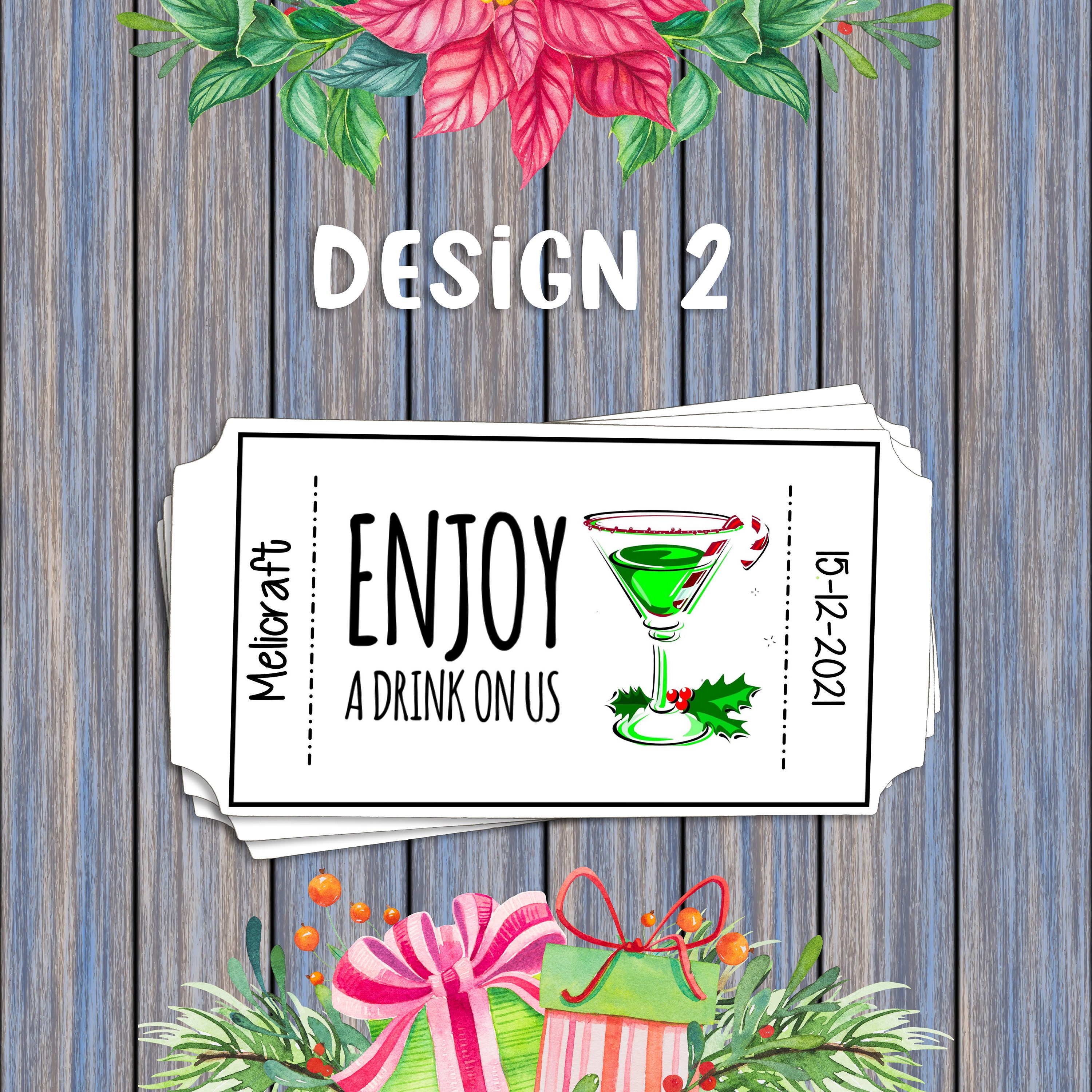 Ticket Style "Free Icecream" Tokens for Weddings/Birthday Parties | 25 ...