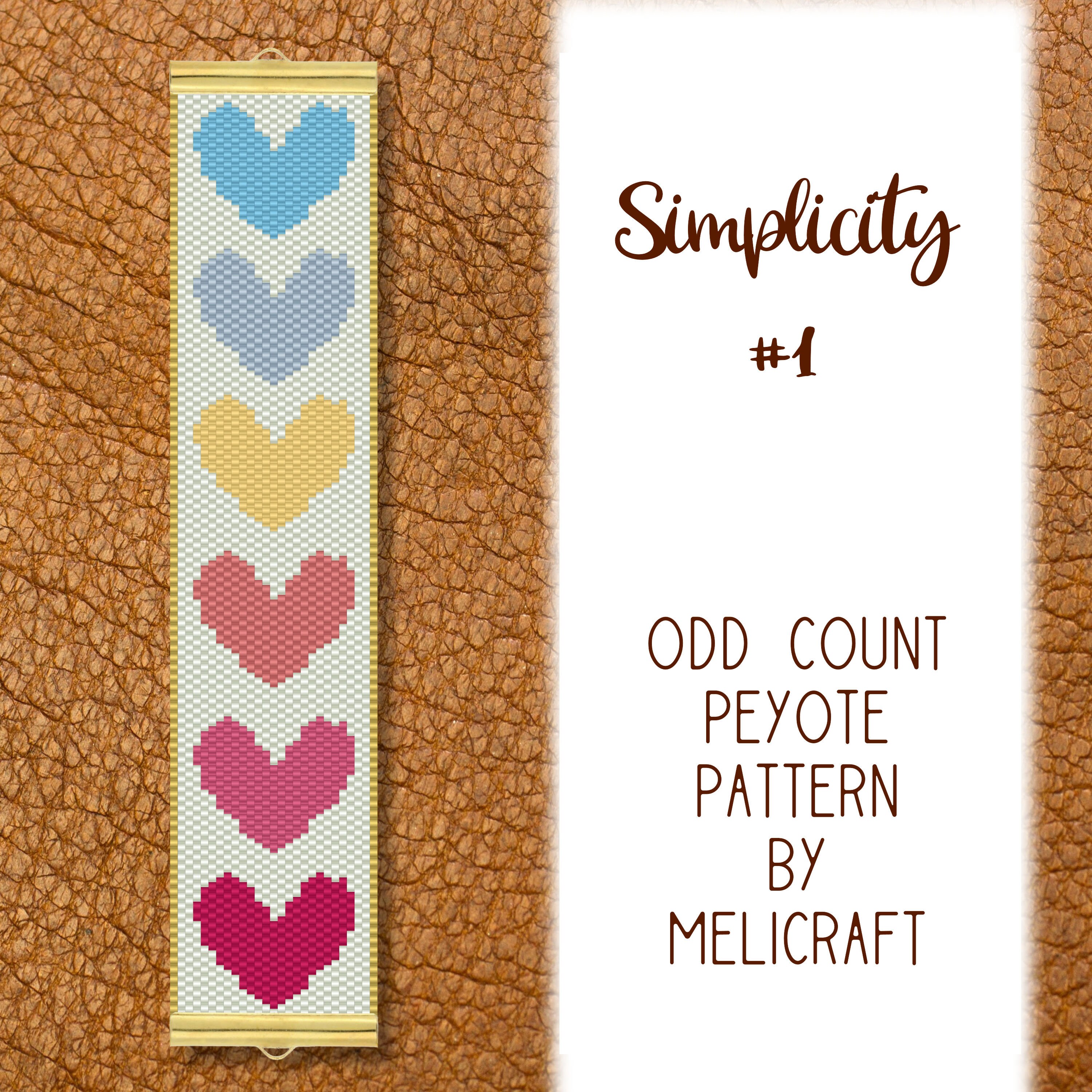 Peyote Stitch Tapestry Pattern | ODD COUNT PEYOTE | Yum | Instant ...