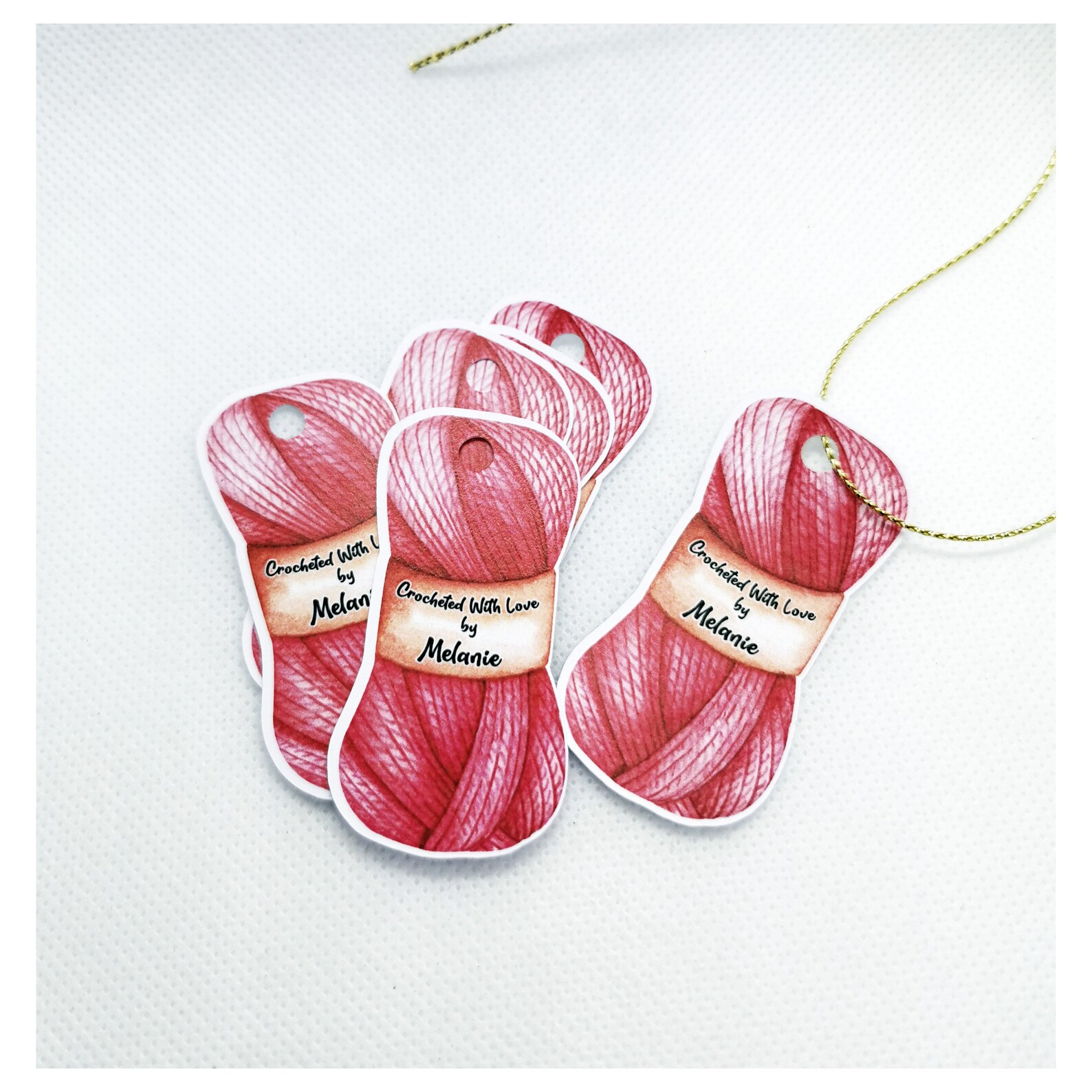 Personalised Wool Shaped Tags for Your Creations Handmade by - Etsy UK