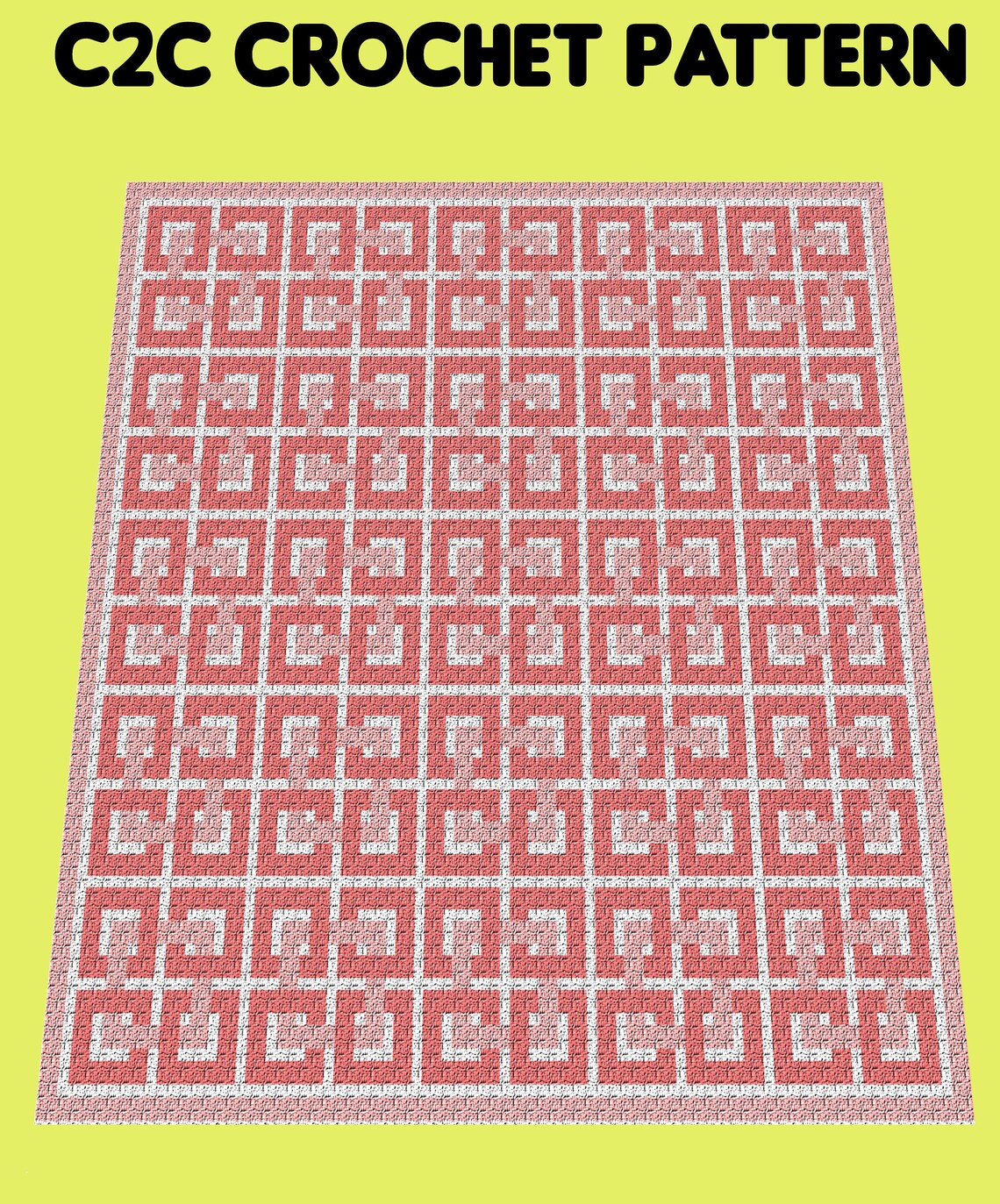 Celtic Twist Blanket C2C Crochet Pattern/chart/graph PLUS FREE Written ...