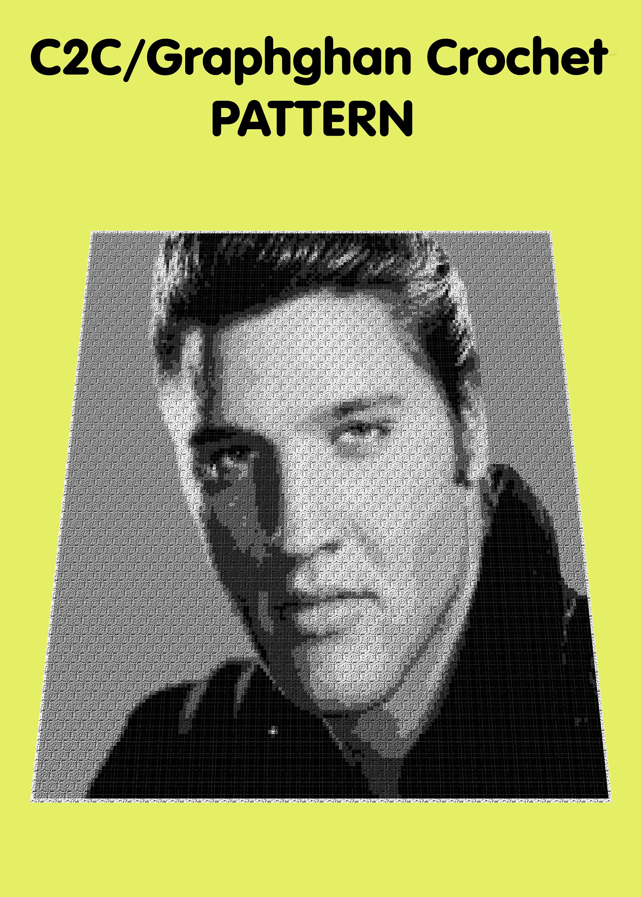 Elvis Blanket C2C/Graphghan Crochet Pattern/Chart/Graph PLUS FREE ...