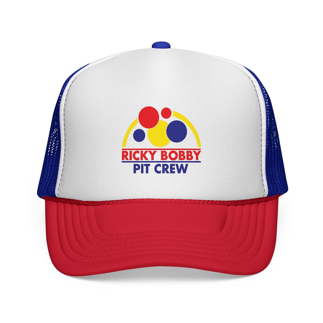 Ricky Bobby Pit Crew Trucker Cap | Racing Logo Mesh Hat - Etsy