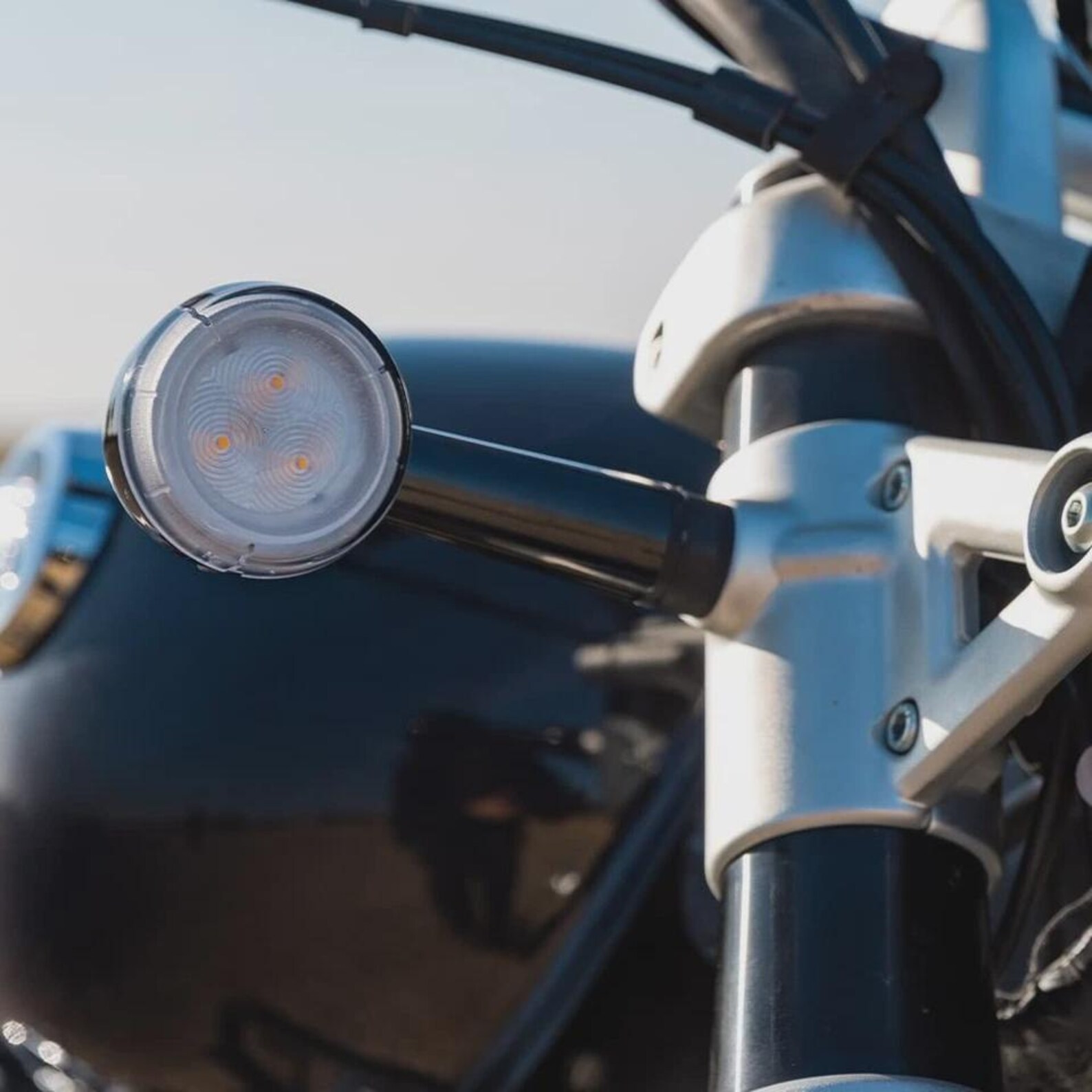 Black LED Indicators for Royal Enfield Super Meteor 650 & Shotgun 650 ...