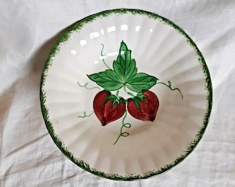 Vintage Blue Ridge Southern Potteries "wild Strawberry" Oval Serving ...