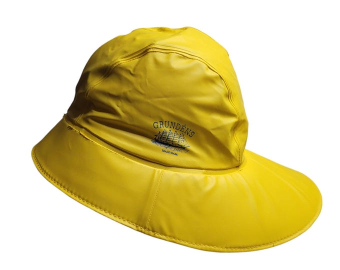 Men's Large Grundens of Sweden Sandham Sowester Rain Foul Weather Hat ...