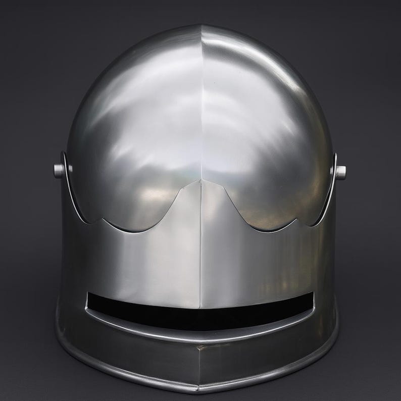 Handmade Medieval Gothic Sallet Helmet, Steel Armor Replica - Etsy