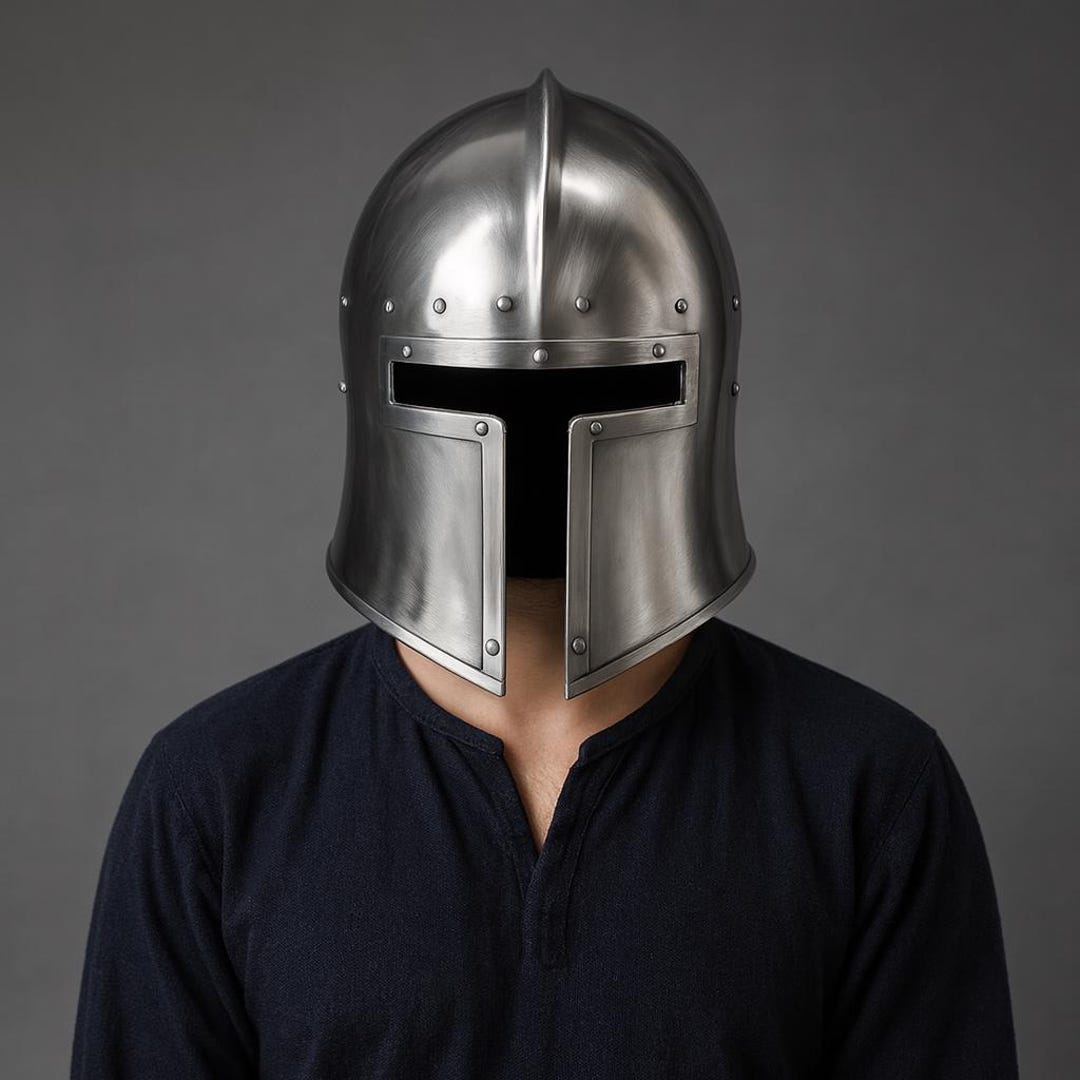 Handmade Italian Medieval Barbuta Helmet Perfect for Renaissance Fair ...