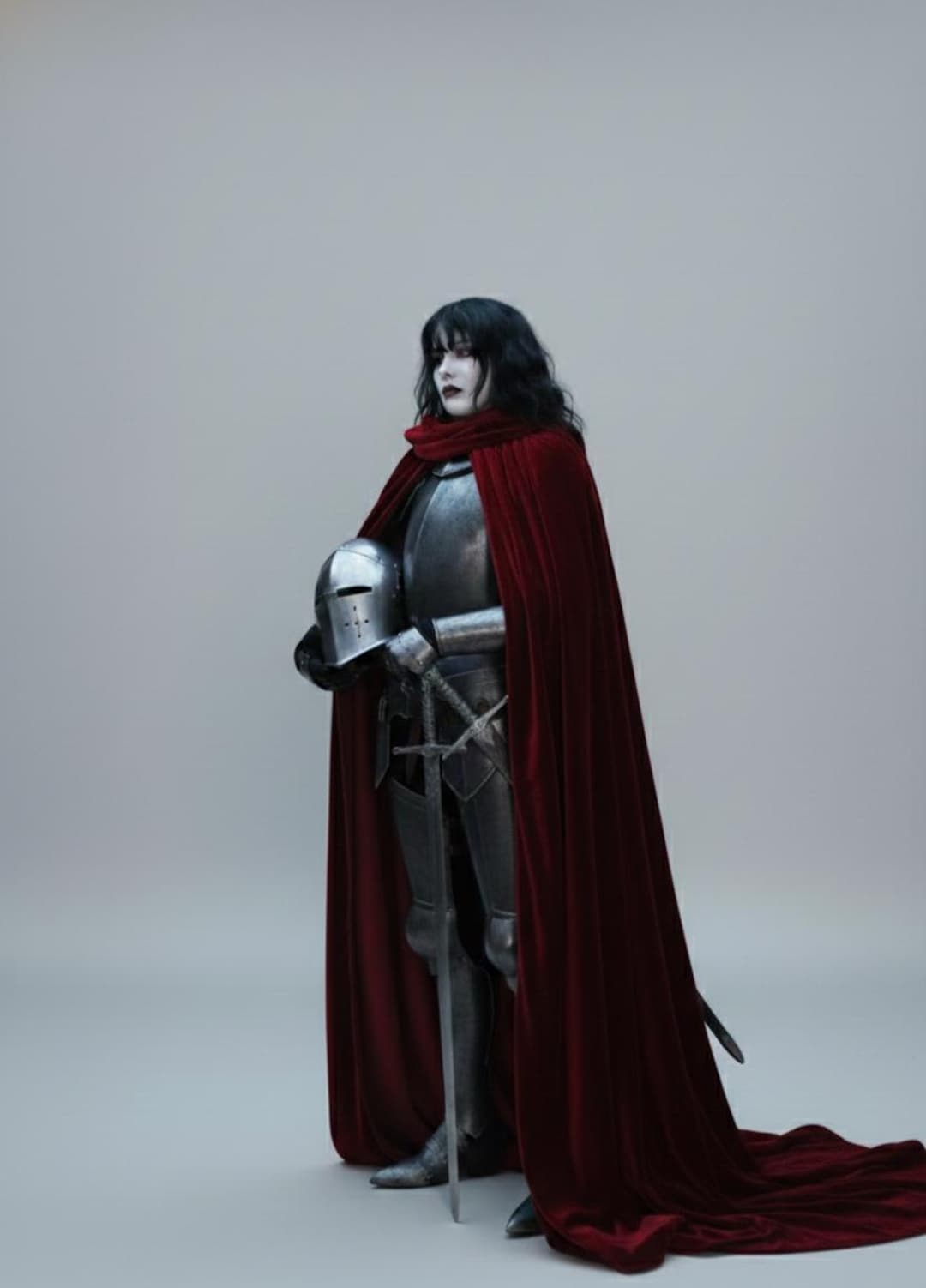 Medieval Knight Armor Suit – Full Sallet for Renaissance Faire, Female ...
