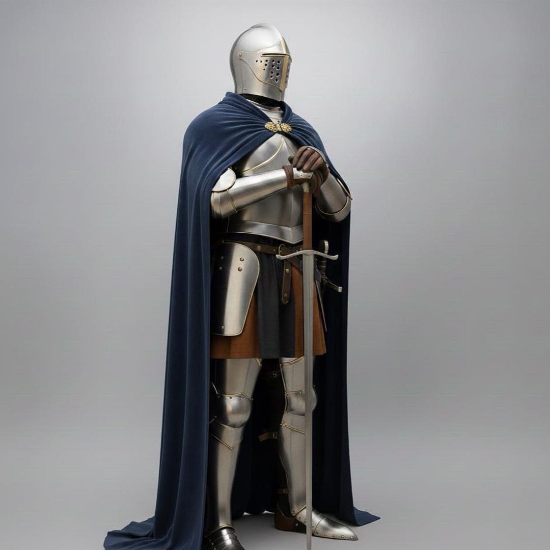 Medieval Knight Armor Suit – Full Sallet for Renaissance Faire, LARP - Etsy
