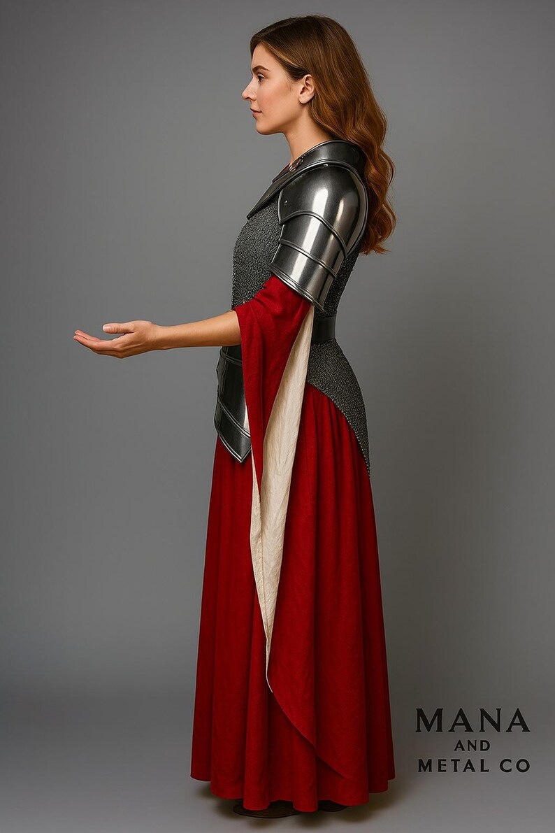 Medieval Female Warrior Armor Costume LARP Handmade Chainmail Plate ...
