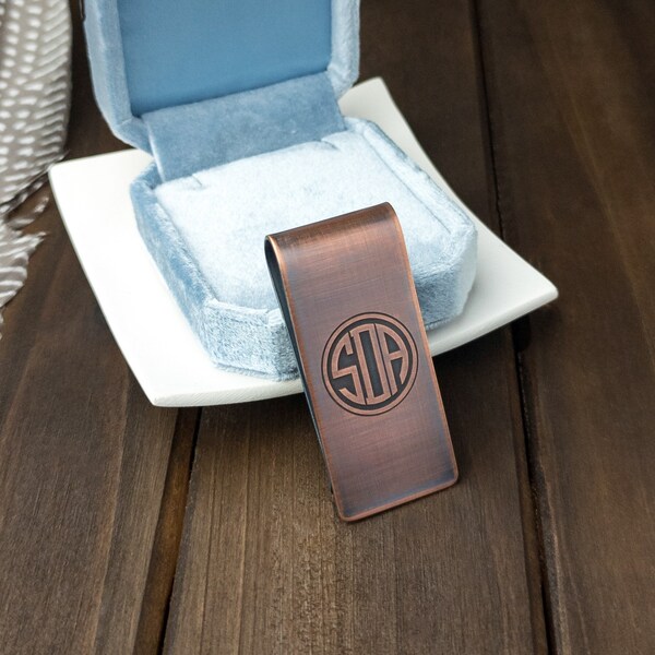 Monogram Money Clip - Etsy