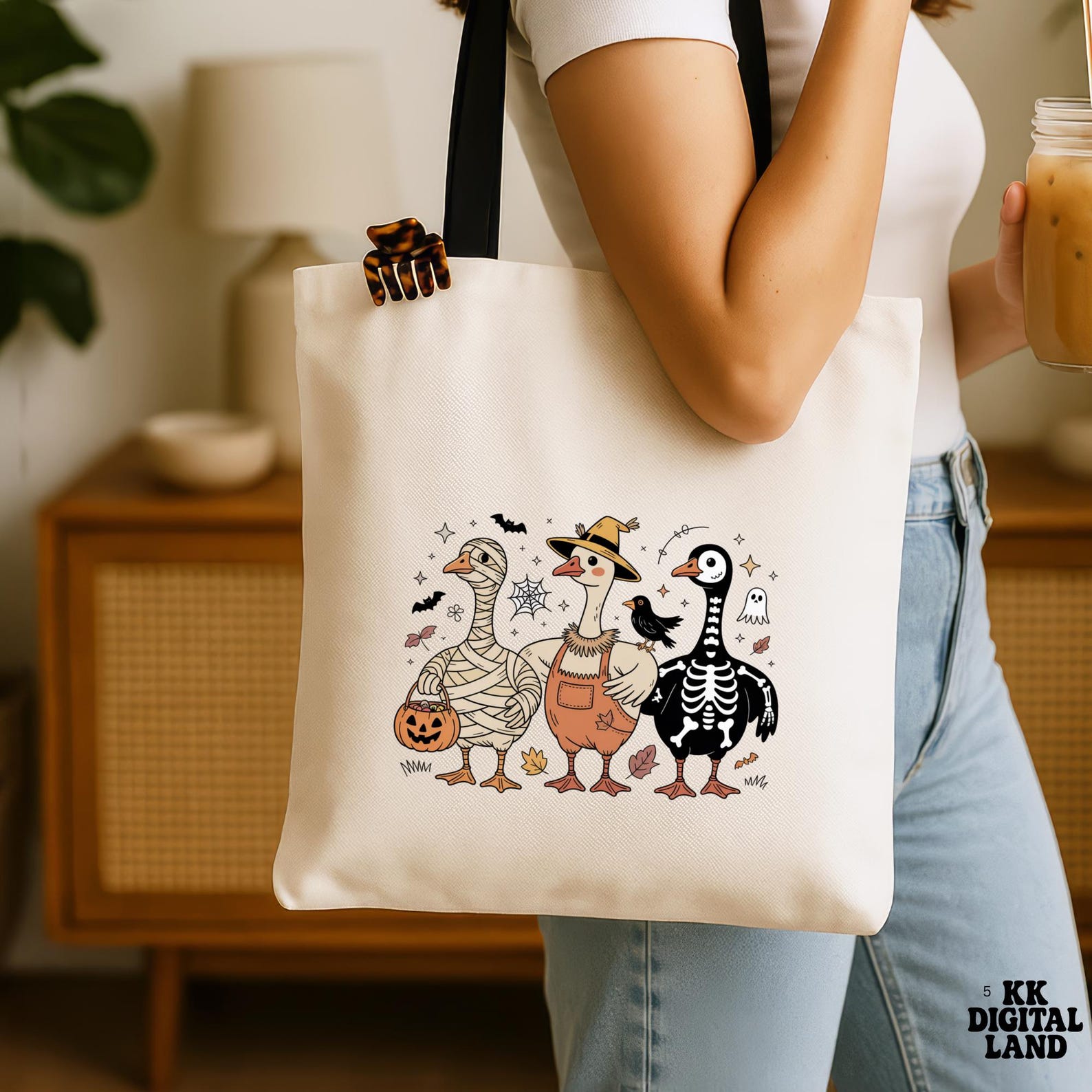 Halloween Goose Trio PNG | Mummy Goose, Scarecrow Goose, Skeleton Goose ...