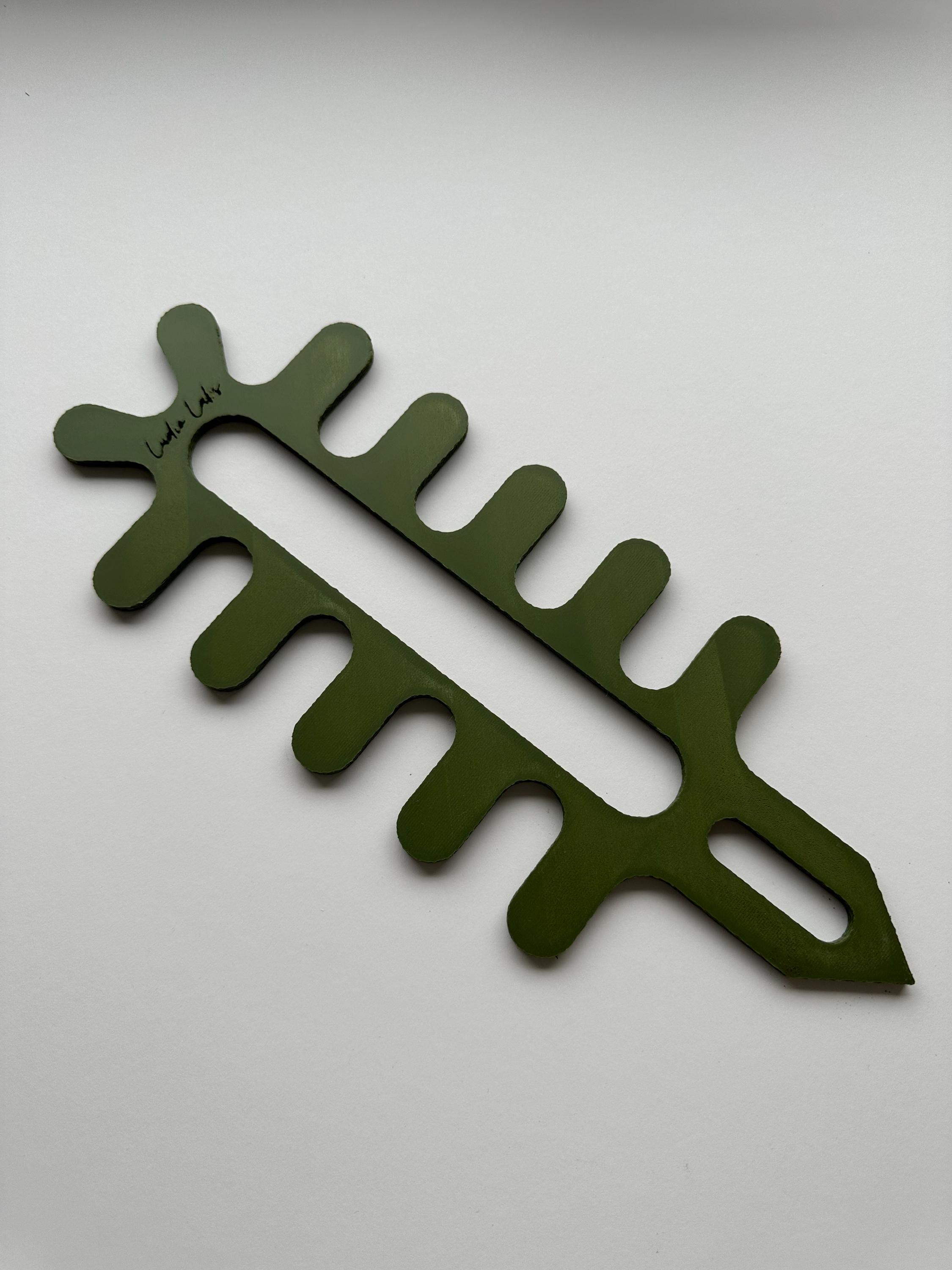 Ric-rac Plant Stake | 3D Printed Fishbone Cactus Support | Eco-friendly ...