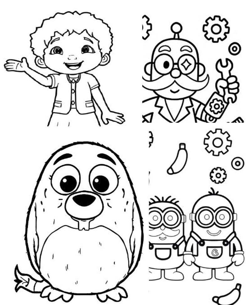 Kids Movie Characters Coloring Pages Printable for Trending Now From ...