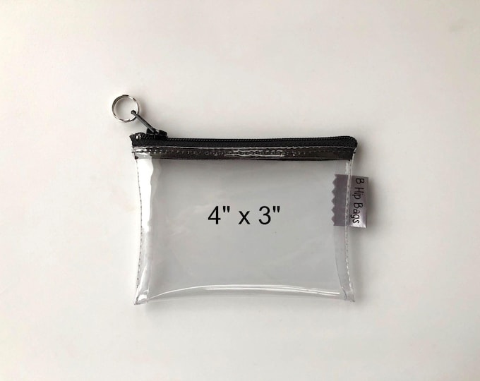 Clear Small Mini Zip Bag Pouch 4x3 Gift Card Pouch - Etsy