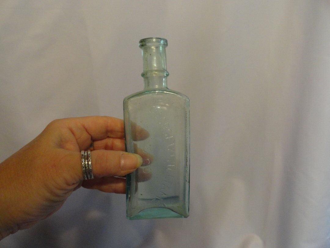 Antique Aqua Green Cork Top Bottle Druggist's George W. Williams & Co ...