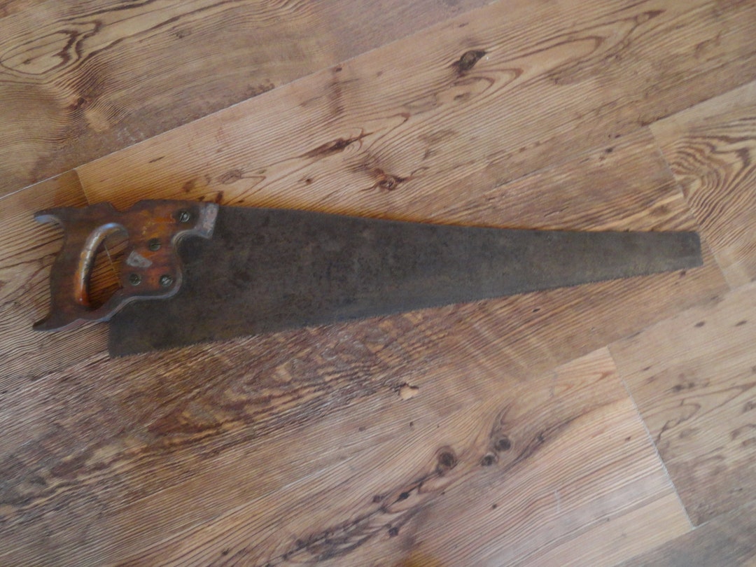 Vintage Disston Handsaw Woodworking Tool Wall Hanging Display Piece ...