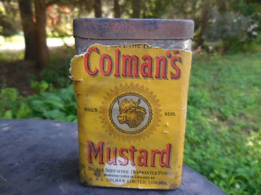 Antique Colman's Bull's Head Mustard Tin Paper Label - Etsy UK