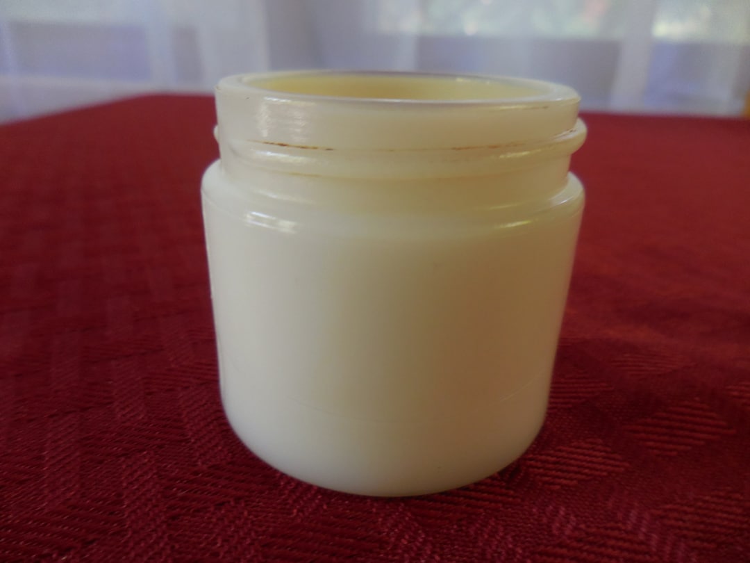 Vintage Milk Glass Jar No Lid Menley & James Iodex Methyl Bathroom ...