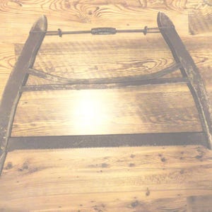 Antique Simonds Bowsaw Bucksaw Wooden Swede Hand Saw Weathered Home ...