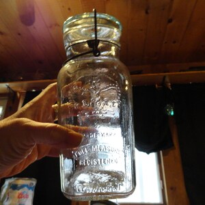 Antique A.G. Smalley & Co. Clear Glass Canning Jar Boston New York ...