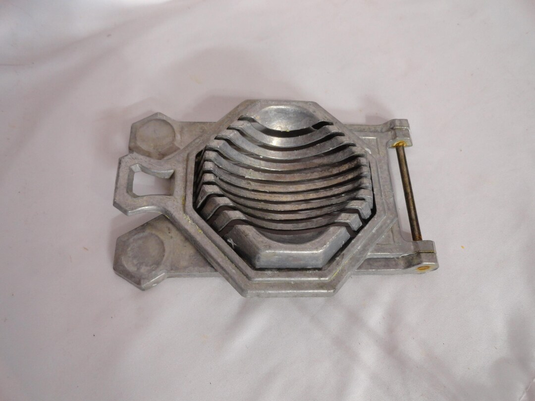 Vintage German Cast Aluminum Egg Slicer Mid Century Kitchen Utensil ...