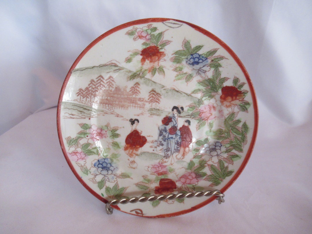 Vintage Japanese Nippon Asian Inspired Small Plate Dessert Plate 1950s ...