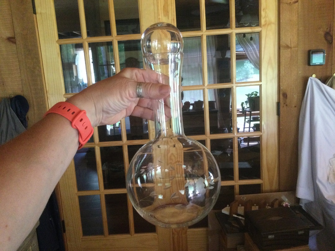 Vintage Princess House Crystal Carafe or Decanter Orb Top Heritage ...
