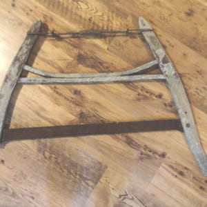 Antique Simonds Bowsaw Bucksaw Wooden Swede Hand Saw Weathered Home ...