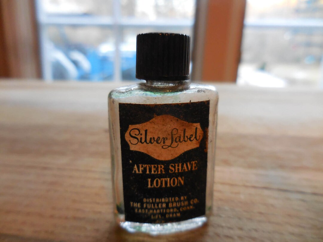 Vintage After Shave Lotion Bottle Tiny Silver Label the Fuller Brush Co ...