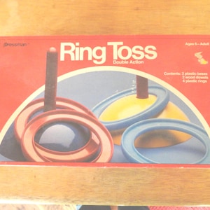 Vintage Ring Toss Indoor Game, 1970s, Ages 6 to Adult, Made in USA - Etsy