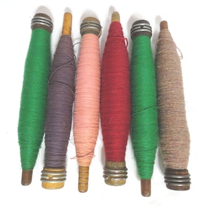 Antique Wooden Thread Quill Bobbin Choice of Color Textiles - Etsy