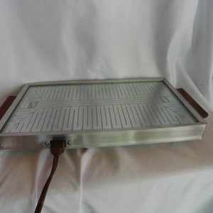 Vintage Salton Hot Tray Glass Automatic Food Warmer Small Rectangle ...