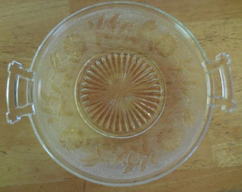 Shallow Glass Bowl - Etsy