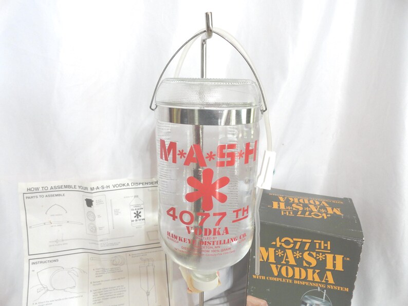 Vintage MASH 4077th IV Liquor Dispenser Decanter, Barware, Display, TV ...